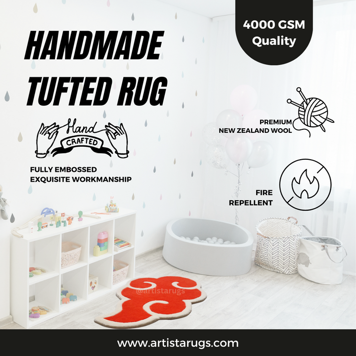 Akatsuki Cloud Inspired Rug by Artista Rugs