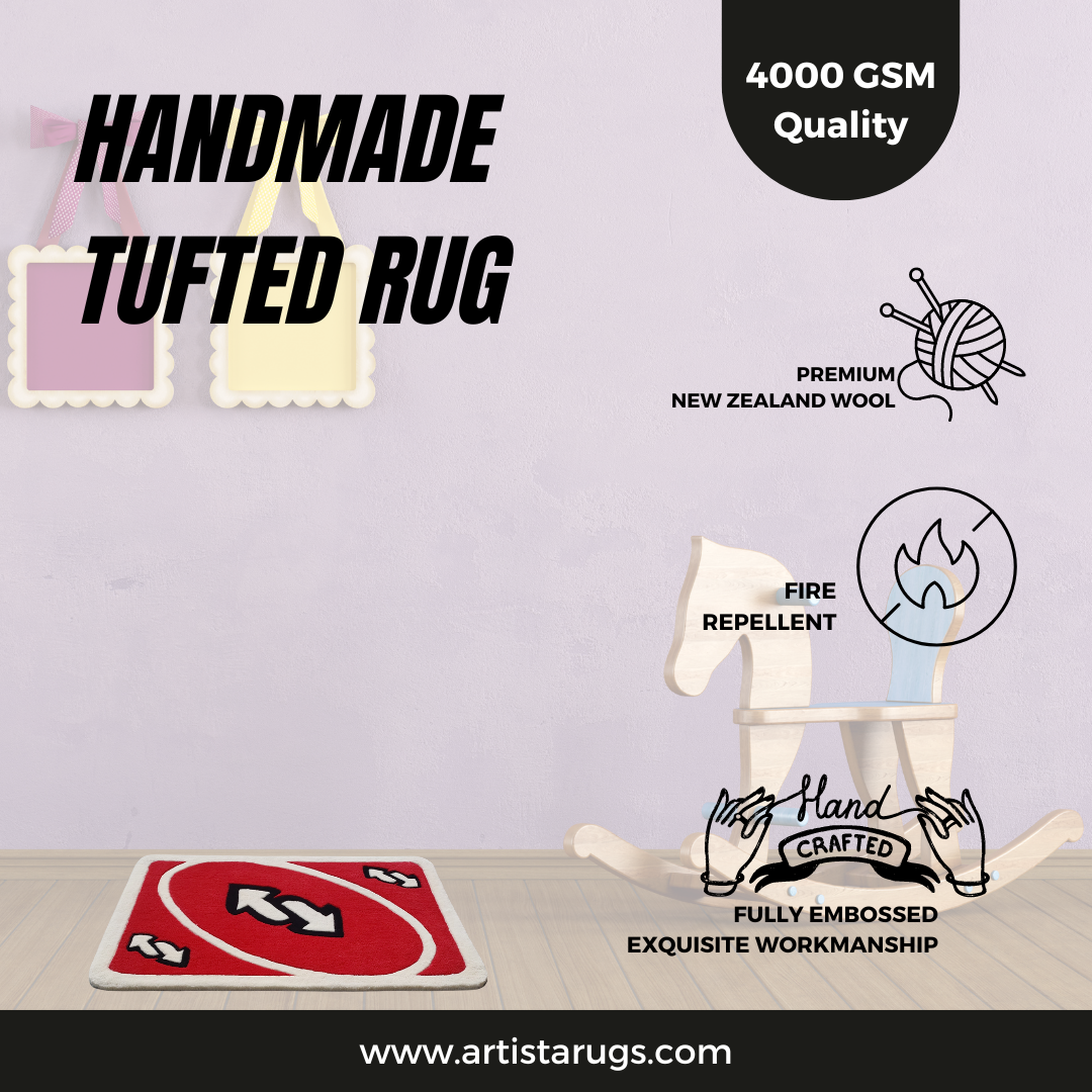 UNO Reverse Rug by Artista Rugs